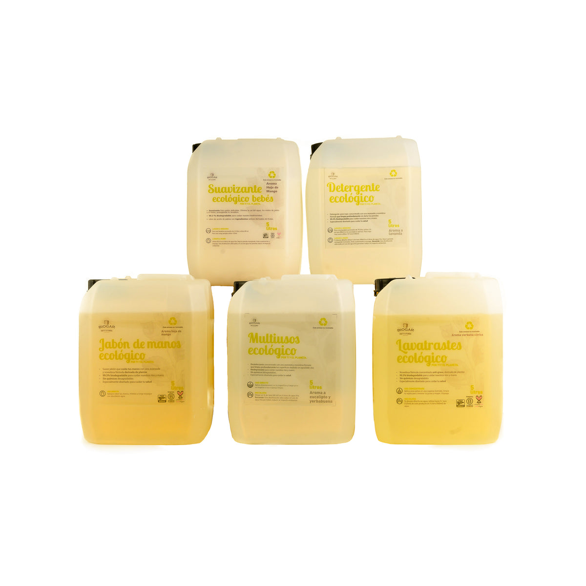 Kit Ecológico con Suavizante 5 litros – Biogar Cuidado Ambiental